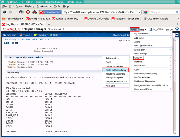 Oracle Enterprise Manager 12c Enterprise Ready Framework: Create and Use Credentials