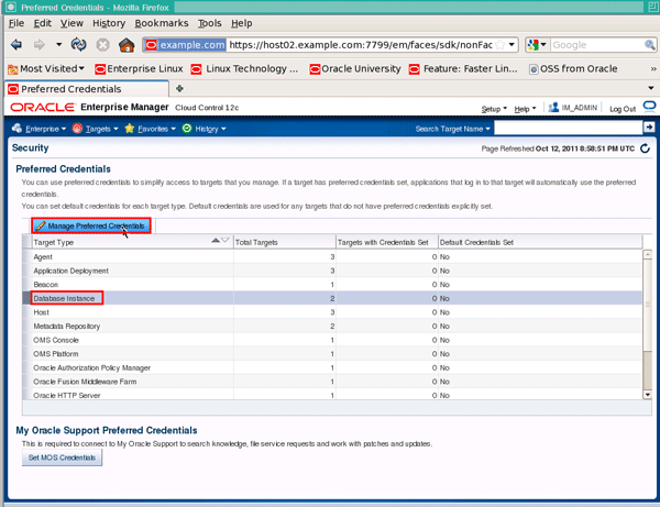 Oracle Enterprise Manager 12c Enterprise Ready Framework: Create and Use Credentials