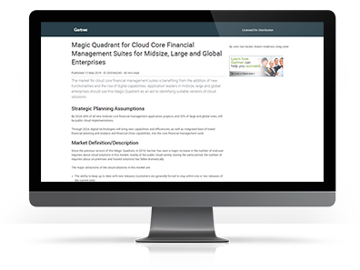 Gartner Named Oracle ERP Cloud a Leader, Again