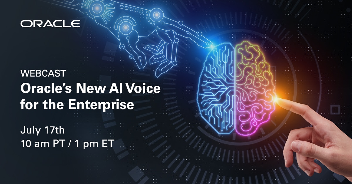 Oracle's New AI Voice for the Enterprise