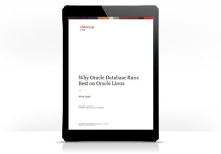 Oracle Linux The Best OS for Your Database.