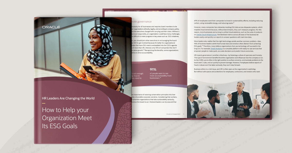 How HR Leaders Are Changing the World Through ESG