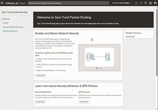 Zero Trust Packet Routing Quick Start Guide Oracle