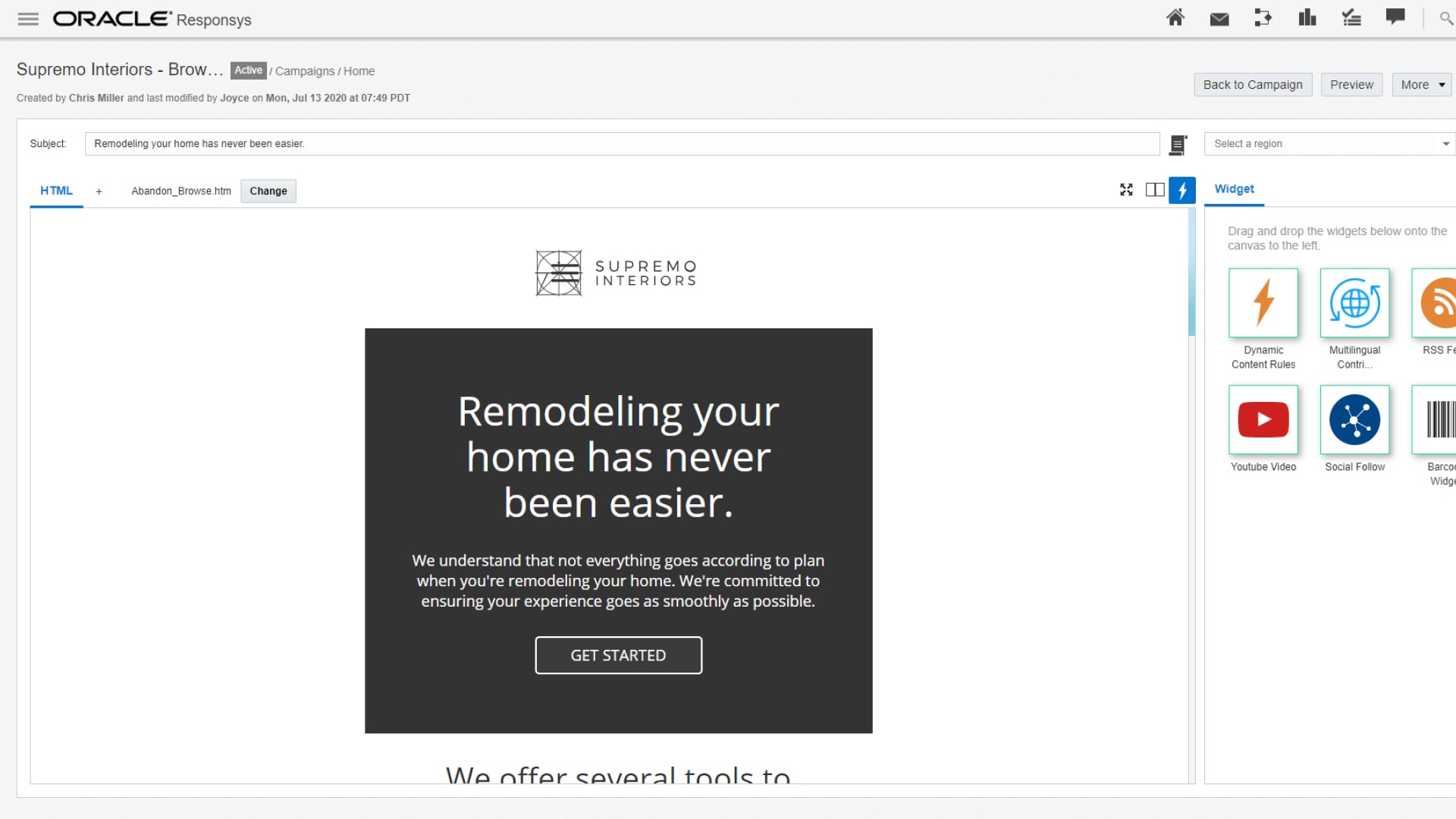Responsys Campaign Management | Marketing | Oracle