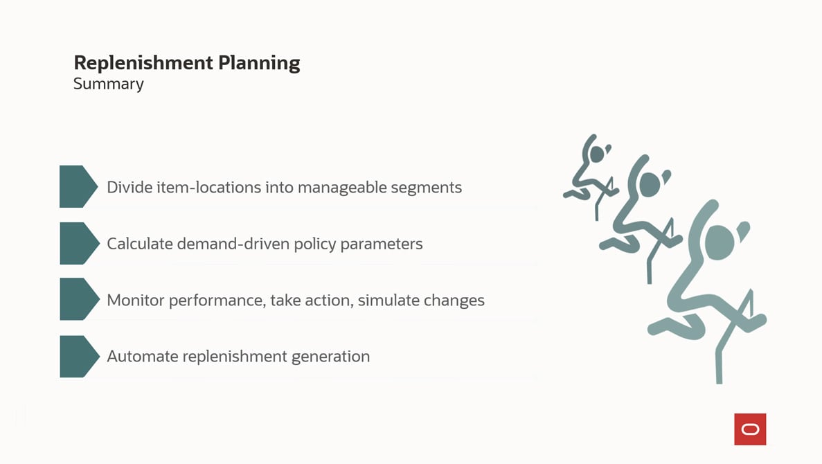 Recorrido de producto: Replenishment Planning | Oracle México