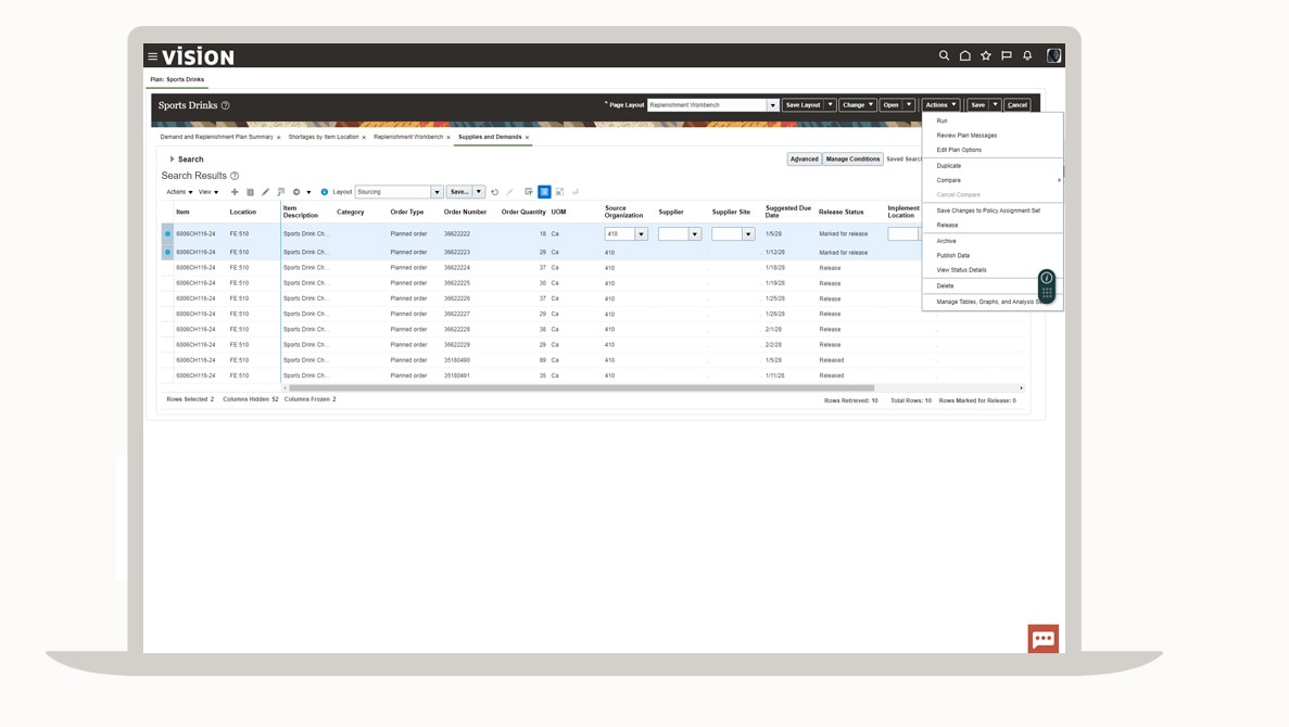 Replenishment Planning Product Tour | Oracle
