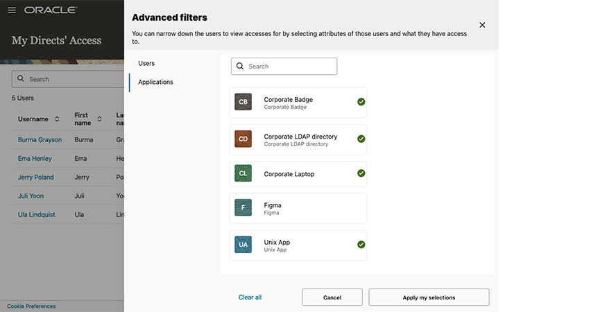 Access Governanceの機能｜オラクル | Oracle 日本