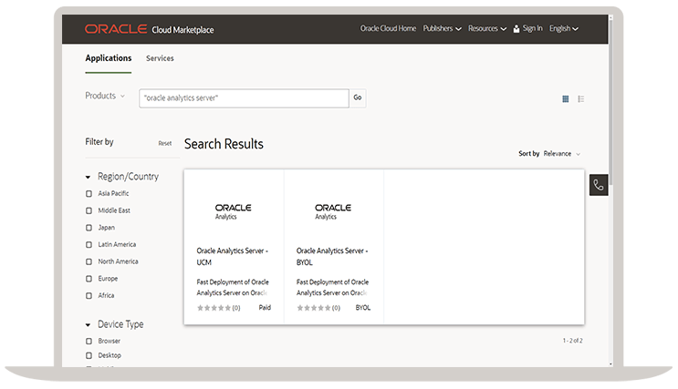Analytics CloudとServer Platform | オラクル | Oracle 日本