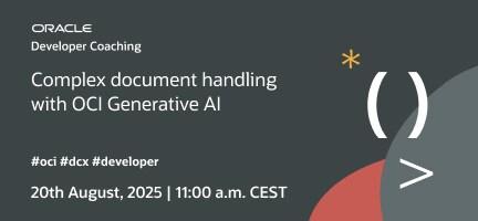 Free Developer Coaching Clinics | Oracle España