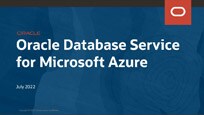 Oracle Database Service for Azure | Oracle