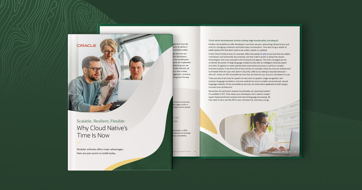 Scalable Resilient Flexible Why Cloud Native S Time Is Now Oracle