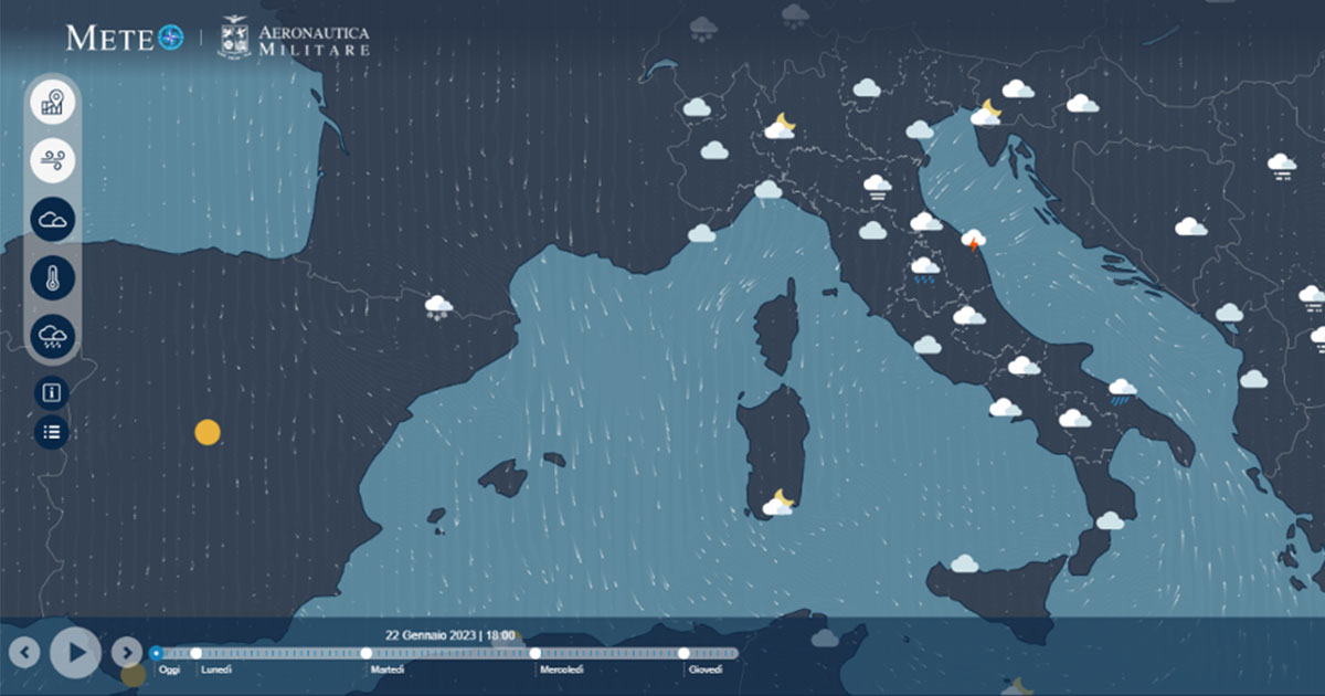 Meteoam Ferrara Italy Map