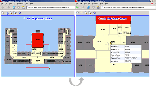 MapViewer Sample Screen Shots