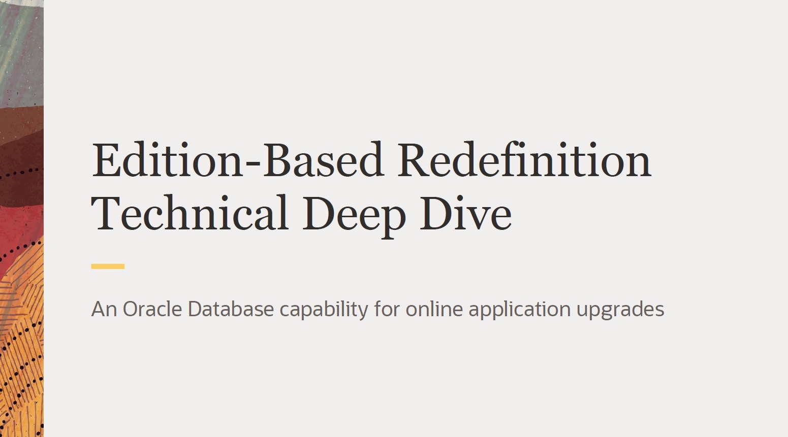 Edition-based redefinition (EBR) | Oracle 대한민국