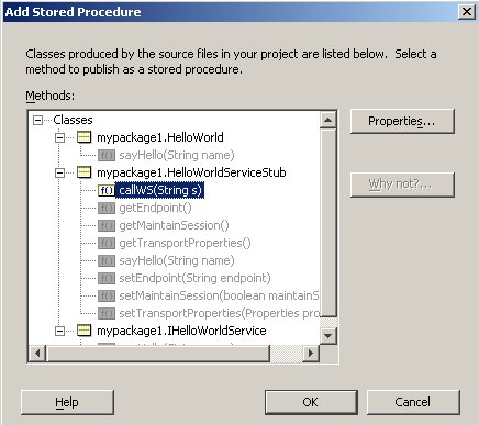 Calling a Web Service From The Database