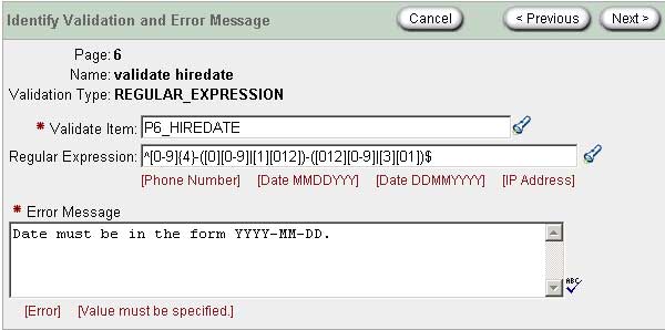Application Express: How To Work with Dates