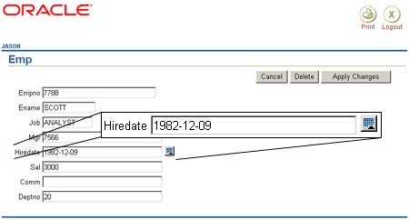 Application Express: How To Work with Dates