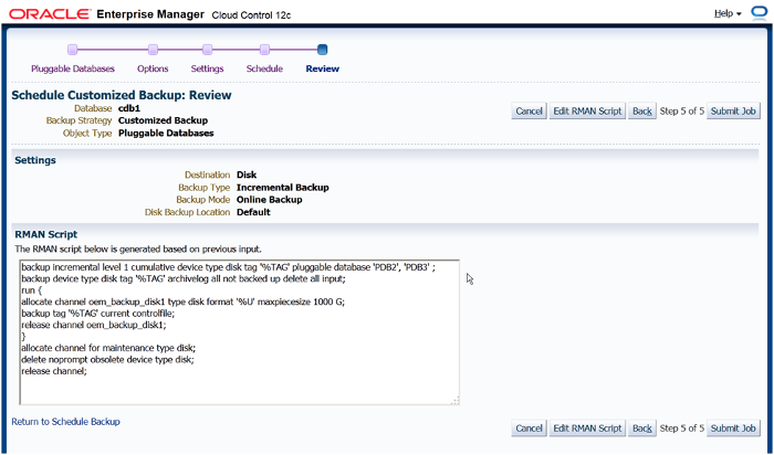 Back Up a Thousand Databases using Enterprise Manager Cloud Control 12c