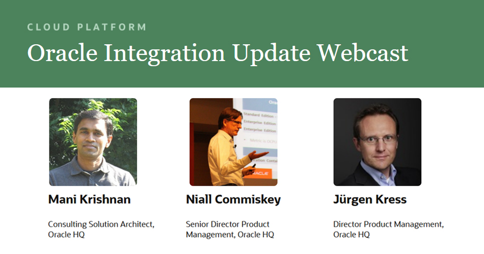 Oracle Integration Customer Update Webcast December 2021