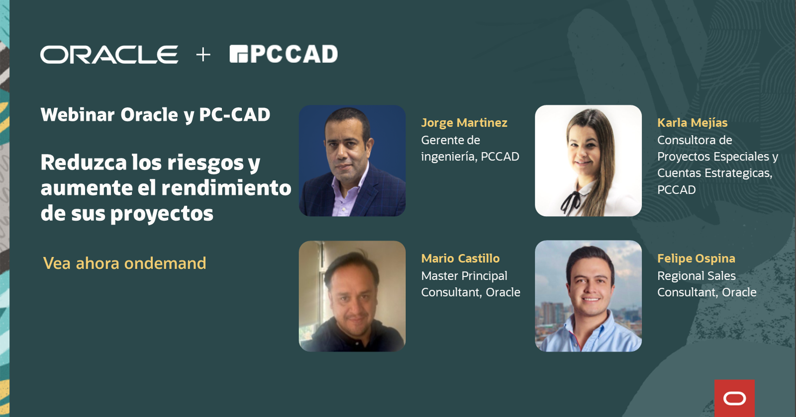 Webinar Oracle y PC-CAD: Reduzca los riesgos y aumente el rendimiento ...