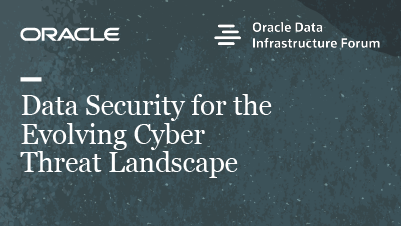 Oracle Data Infrastructure Forum