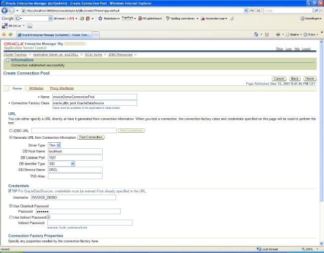 Setup: Oracle SOA Suite and Oracle Database XE