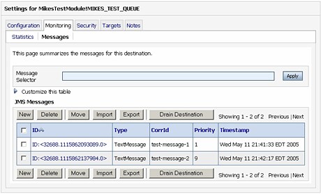 WebLogic Server 9.0 JMS Enhancements