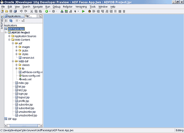 Using Oracle ADF Faces in Existing JSF Applications