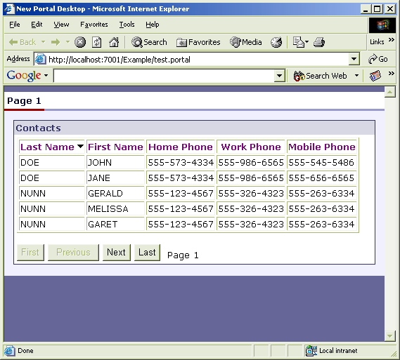Paging and Sorting using the netui:repeater tag