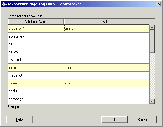How To Create Multi Row Edit Forms in a JSP Page with Oracle JDeveloper 10g