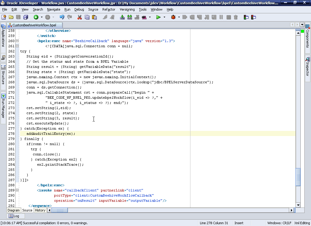 Oracle Beehive Custom Workflow Tutorial