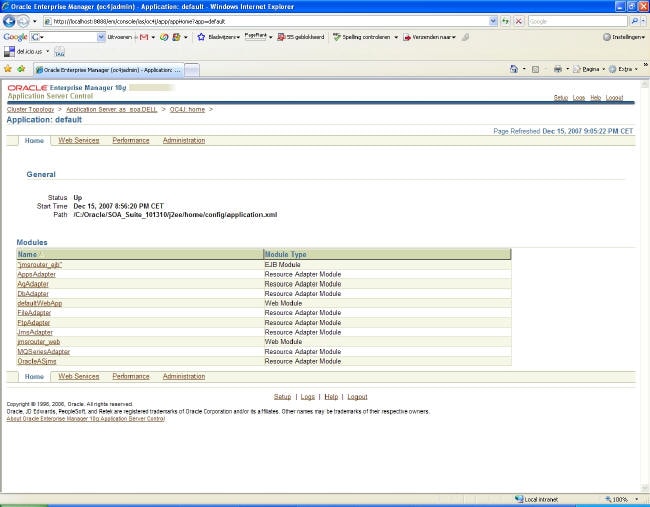 Setup: Oracle SOA Suite and Oracle Database XE