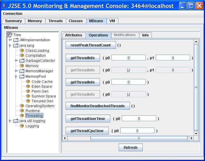 Using JConsole to Monitor Applications