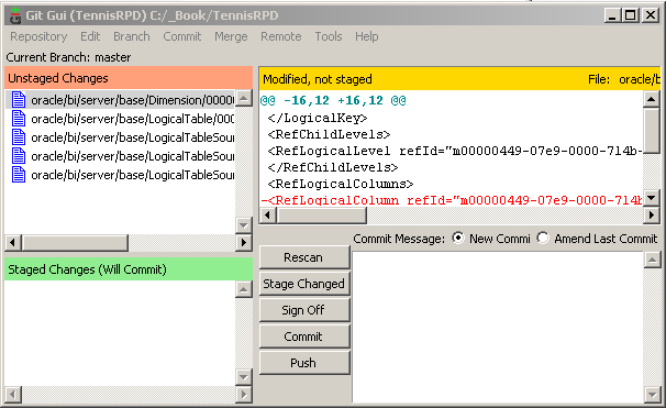 利用 Git 版本控制配置 Oracle Business Intelligence 11g MDS XML 源代码控制管理