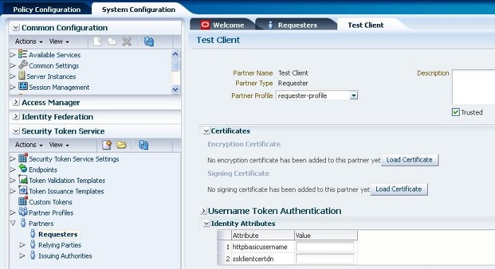 Working with Oracle Security Token Service in an Architecture Involving Oracle WebLogic and ...