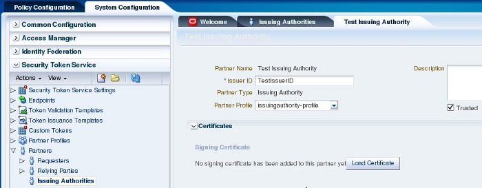 Working with Oracle Security Token Service in an Architecture Involving Oracle WebLogic and ...