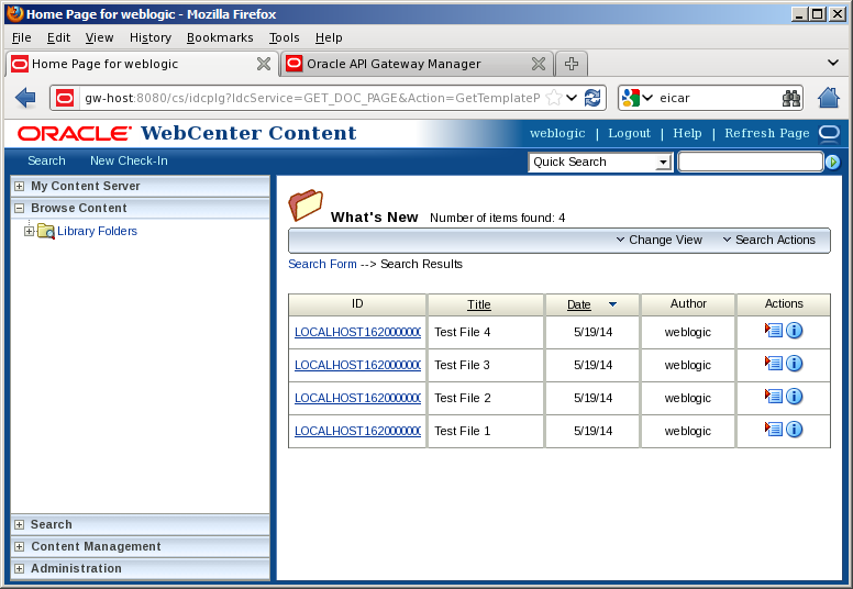 使用 Oracle API Gateway 11g 保护 Oracle WebCenter Content 11g 免受病毒侵害
