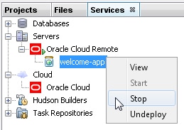 Build with NetBeans IDE, Deploy to Oracle Java Cloud Service