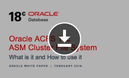 Oracle ASM Cluster File System | Oracle ACFS
