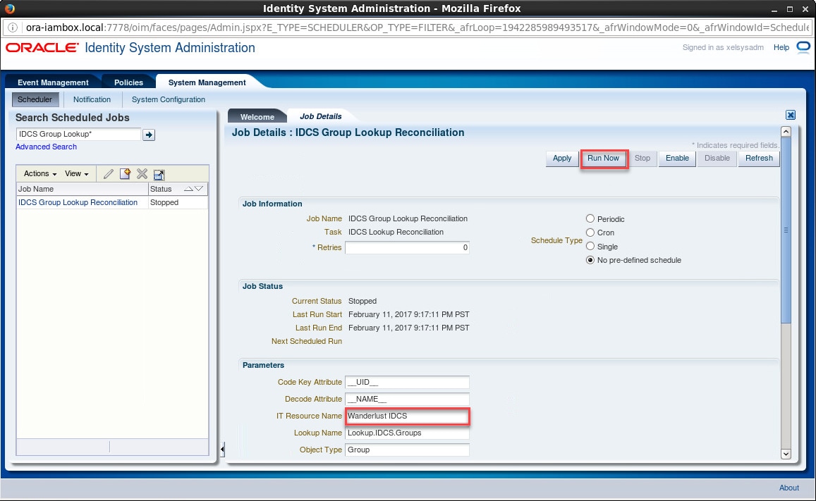 Oracle Identity Cloud Service