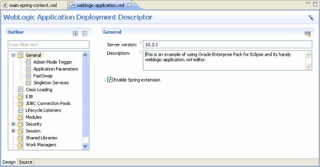 Build a Java Application with Eclipse, Spring, and Oracle WebLogic Server