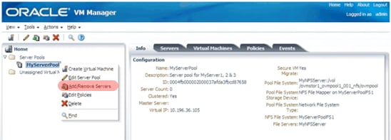 如何使用 Oracle VM 3 配置 x86 服务器集群