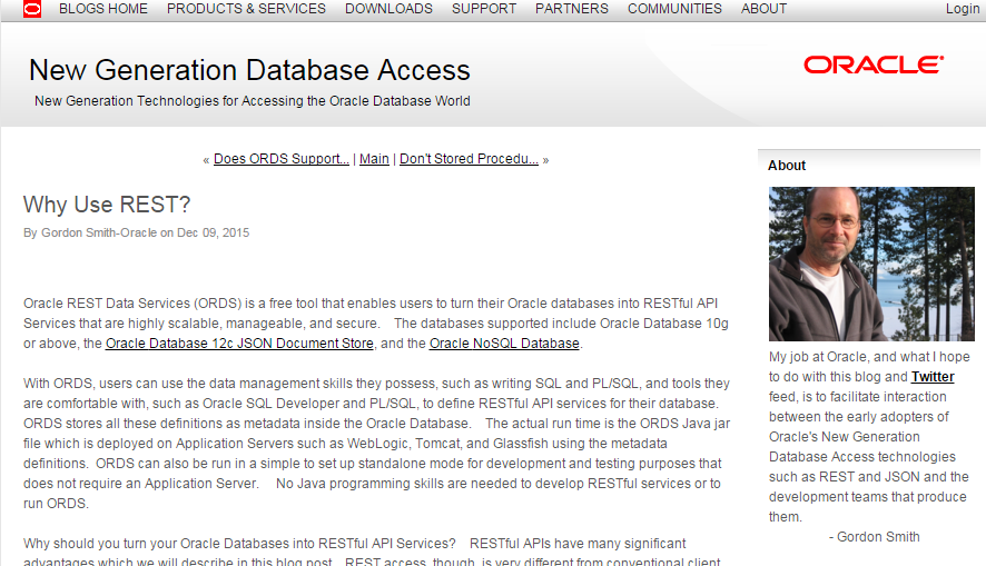 Oracle REST Data Services