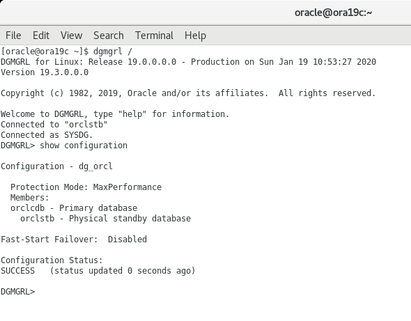 Usando O Recurso Recover Standby Database Do Serviço Dataguard No 19c Oracle Brasil
