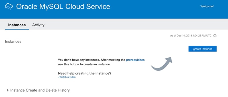 Criando uma instância do MySQL no Oracle Cloud + Conectando-se com ...