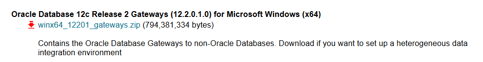 Instalación y configuración de Oracle ODBC Gateway 12c-18c-19c en Windows