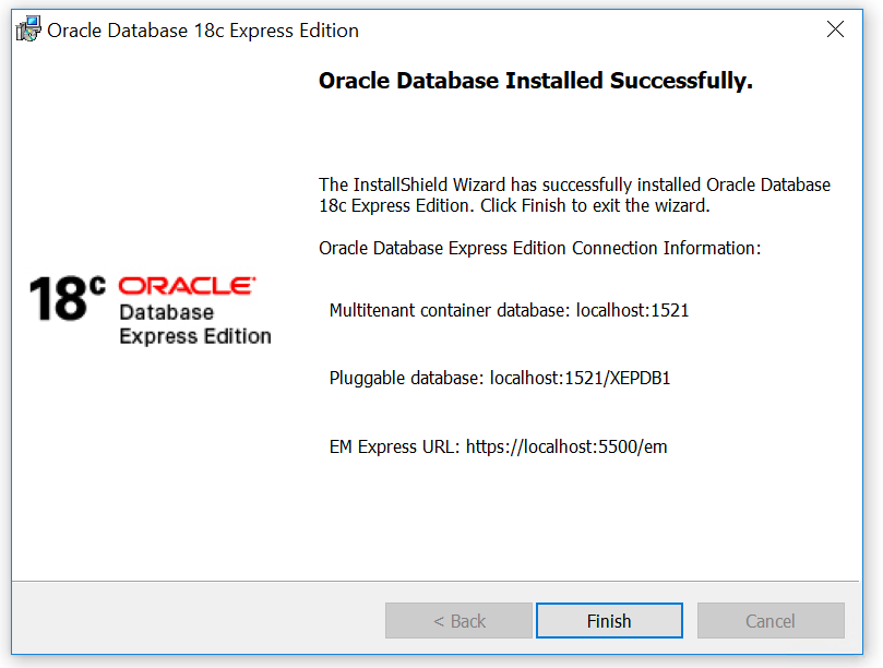 Instalar la Base de Datos Oracle XE 18c sobre Windows 10 | Oracle México