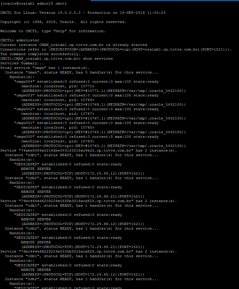 Protegendo a base de dados através do Oracle Connection Manager ...