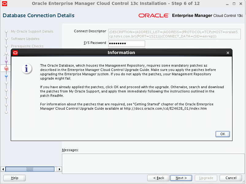 Oracle Enterprise Manager Cloud Control 13.2 Upgrade | Oracle Brasil