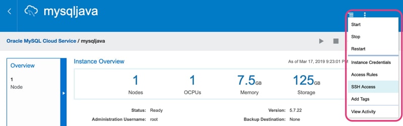 Criando uma instância do MySQL no Oracle Cloud + Conectando-se com ...